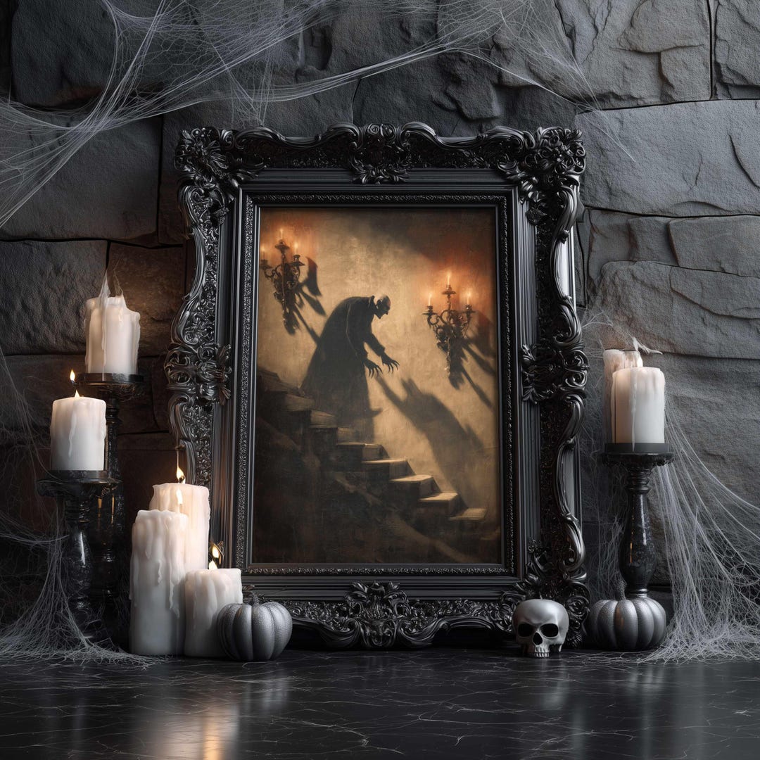 Count Orlok Vampire Art: Gothic Nosferatu Shadow Painting (digital ...