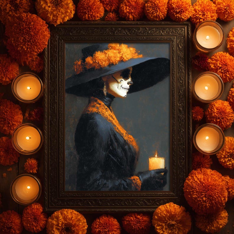La Catrina Printable Wall Art | Day of the Dead Decor (digital Download ...