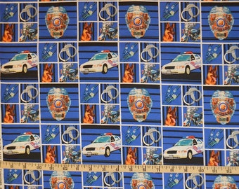 Police fabric | Etsy