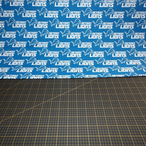 Detroit Lions Fabric - Etsy