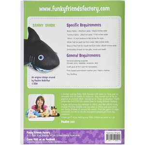 Sammy Shark Pattern - Designed by Funky Friends Factory - Etsy UK