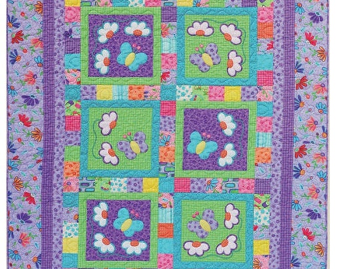 Butterfly Kisses Baby Girl Quilt Pattern With Dimensional Wings - Etsy