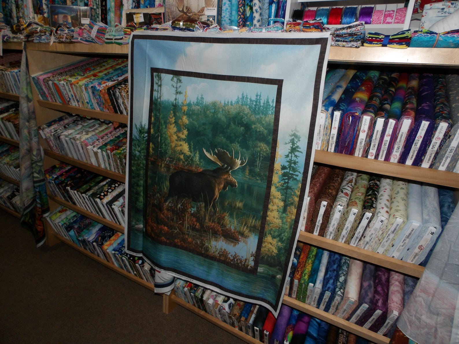 Northcott. Northwood Naturescapes. Moose Panel Full Yard DIGITAL PRINT ...