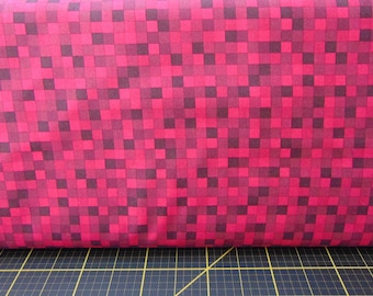 Blue Pixels Fabric Pixel Party / Blue by Willowlanetextiles Geeky Nerdy ...