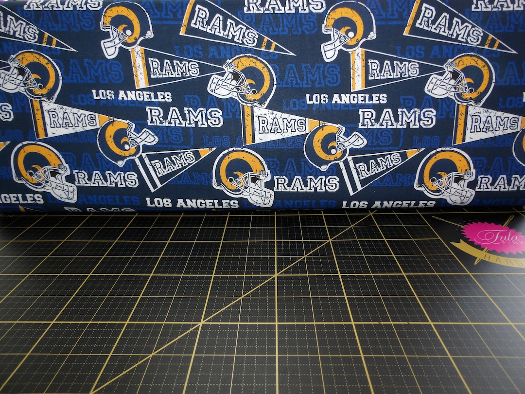 Fabric Traditions. NFL Los Angeles Rams Banner 44/45 Wide - Etsy