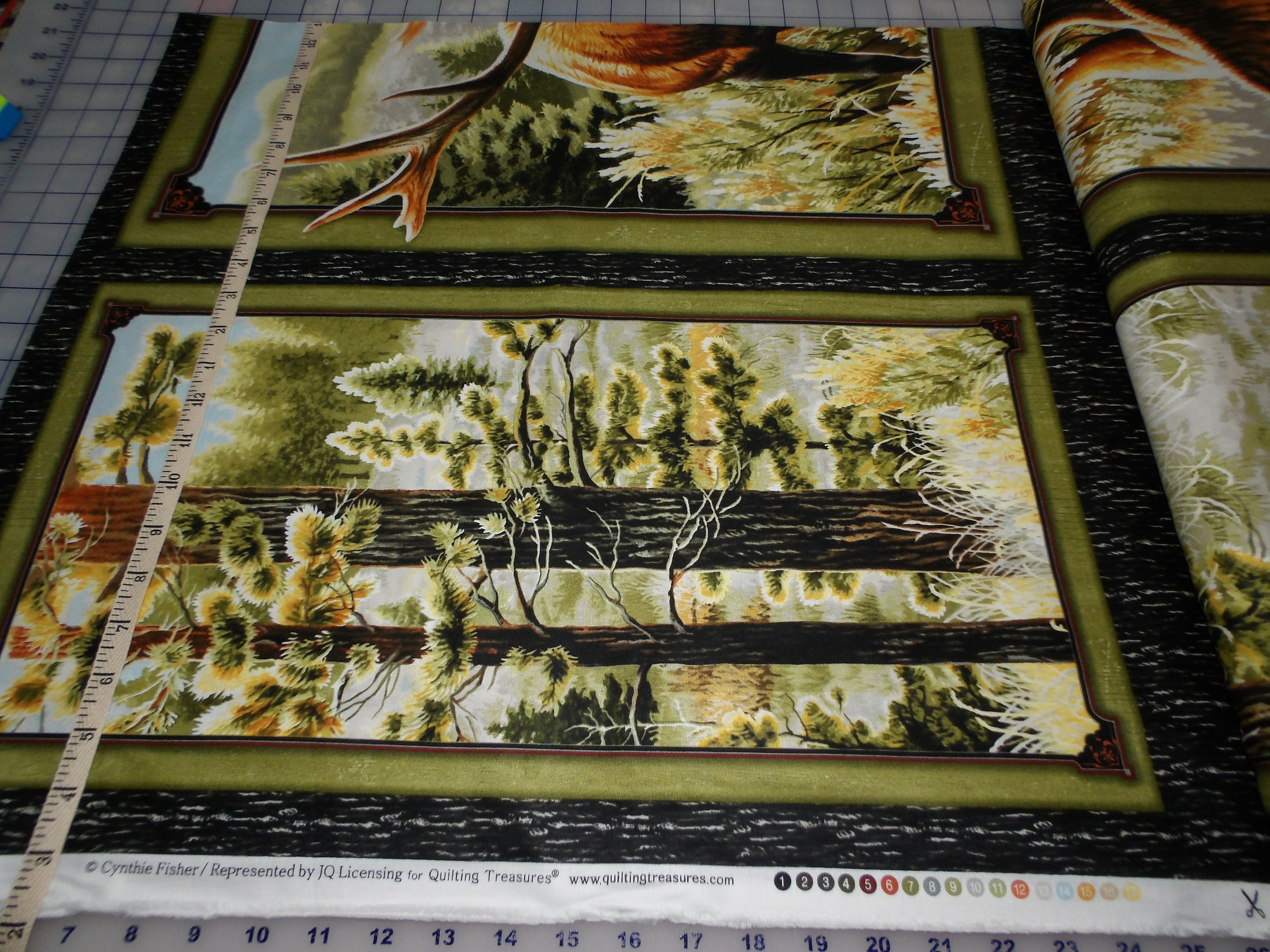 QT Fabrics. Mountain Elk Picture Panel 2/3 Yd - Etsy