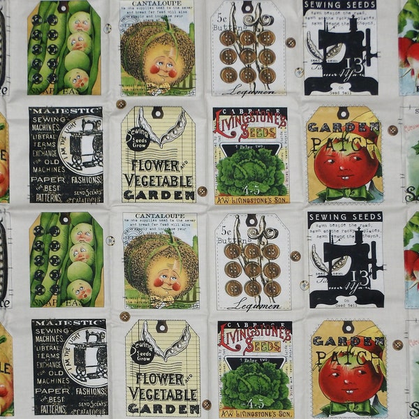 Seed Packet Fabric - Etsy