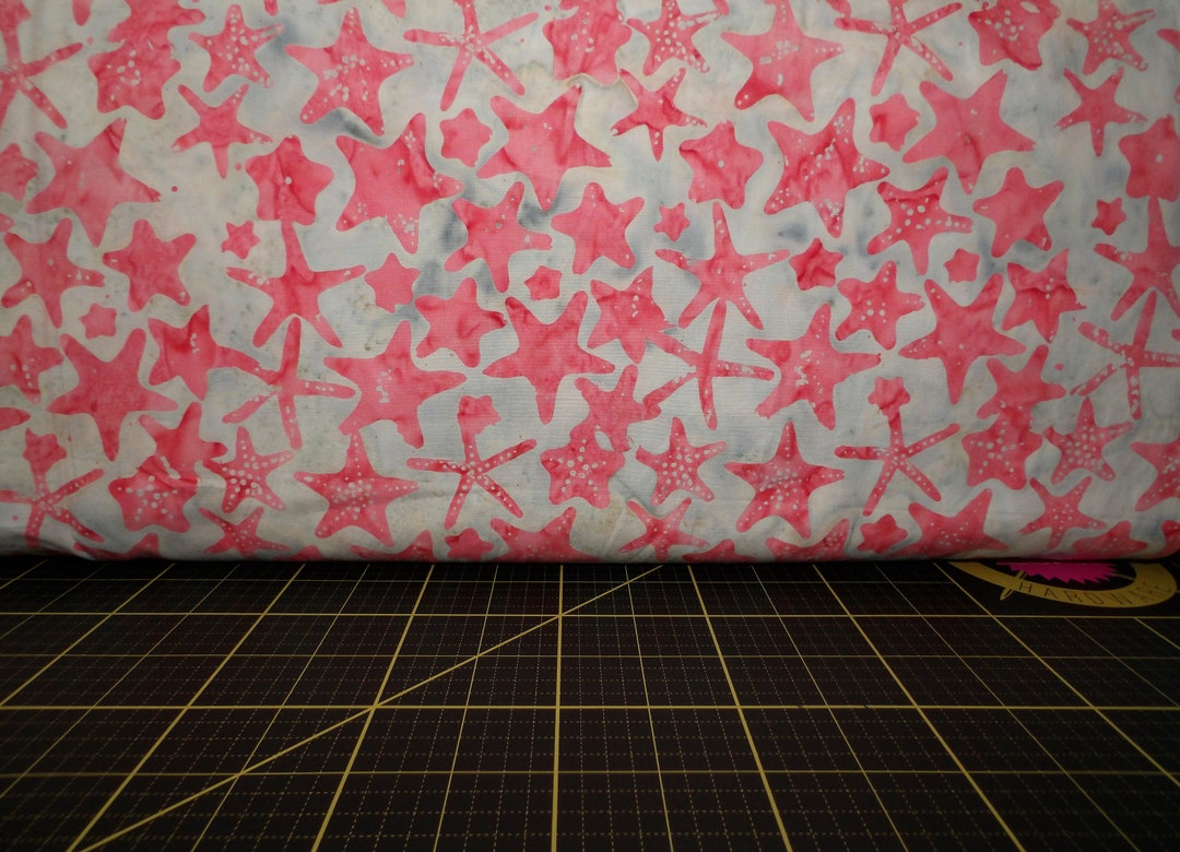 Anthology Fabrics. Under the Sea. Starfish Coral BATIK - Etsy