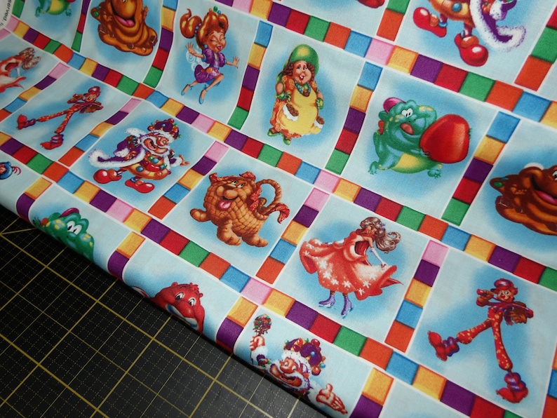 QT Fabrics. Candyland. Character Blocks 2/3 Yd Game Original - Etsy