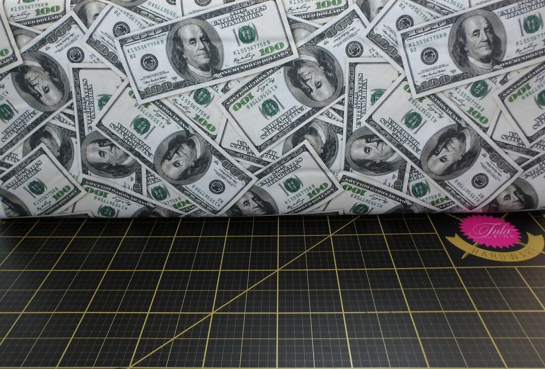 David Textiles. Hundred Dollar Bills Multi DIGITALLY PRINTED - Etsy