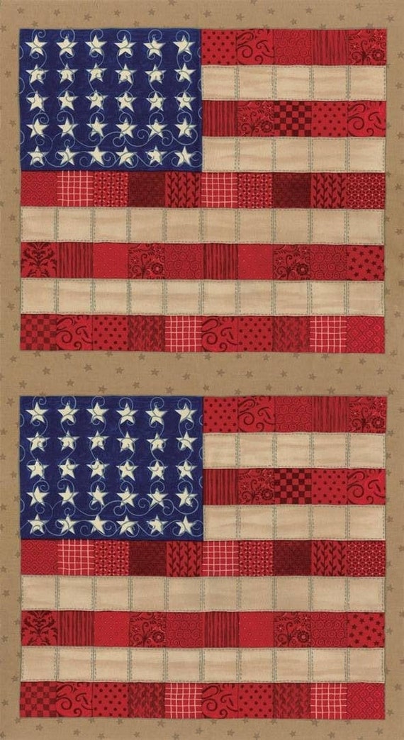 Moda. Sew American Panel Traditional 2/3 Yd | Etsy