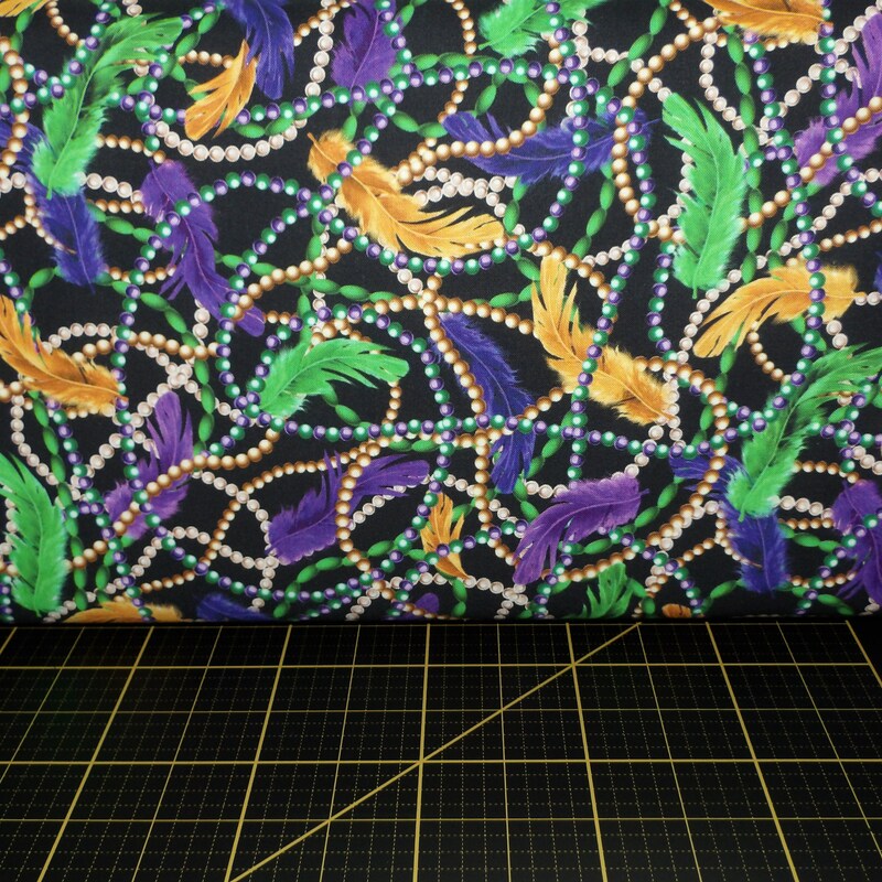 Mardi Gras Fabric - Etsy