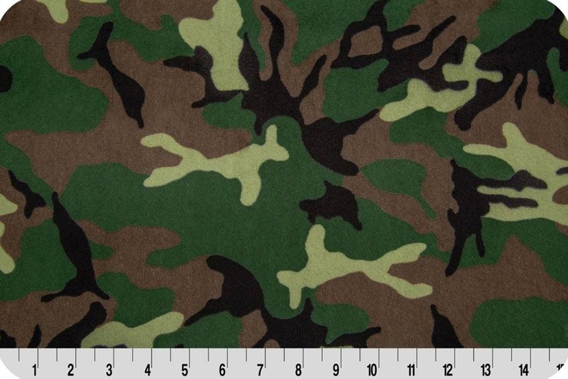 Shannon Fabrics. Rambo Camouflage Minky BTY | Etsy