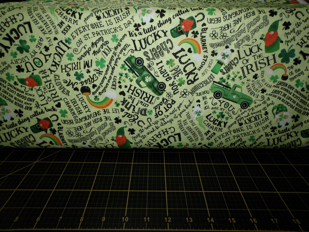 Timeless Treasures. Luck of the Irish. St. Patrick's Day Good Luck ...