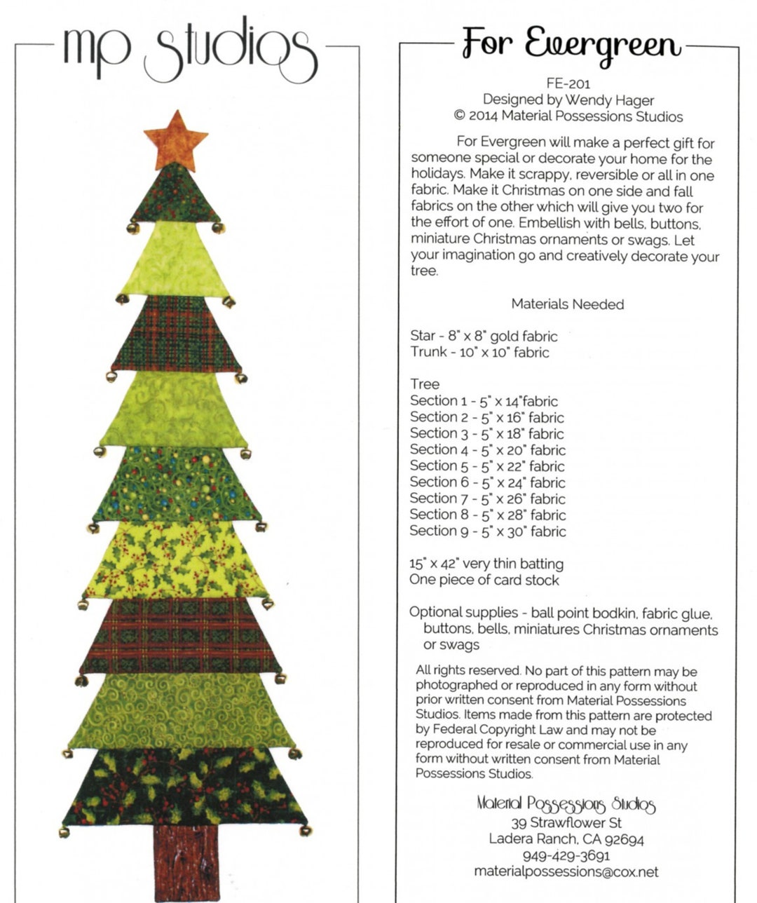 For Evergreen Pattern - Designed by Material Possessions Studio - Etsy