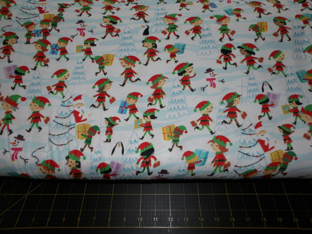 QT Fabrics. Elf Scenic Double Brushed Poly KNIT - Etsy
