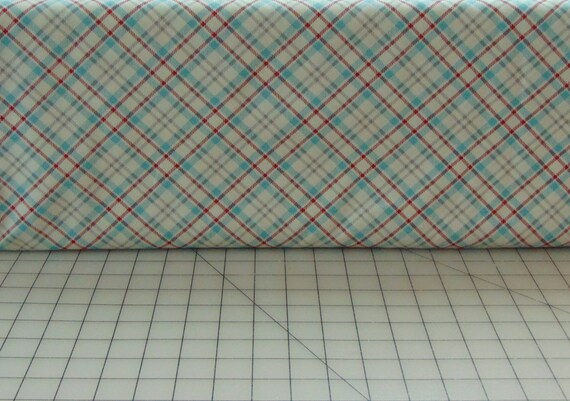 Moda. Treehouse Club. Picnic Plaid in Vanilla Red - Etsy