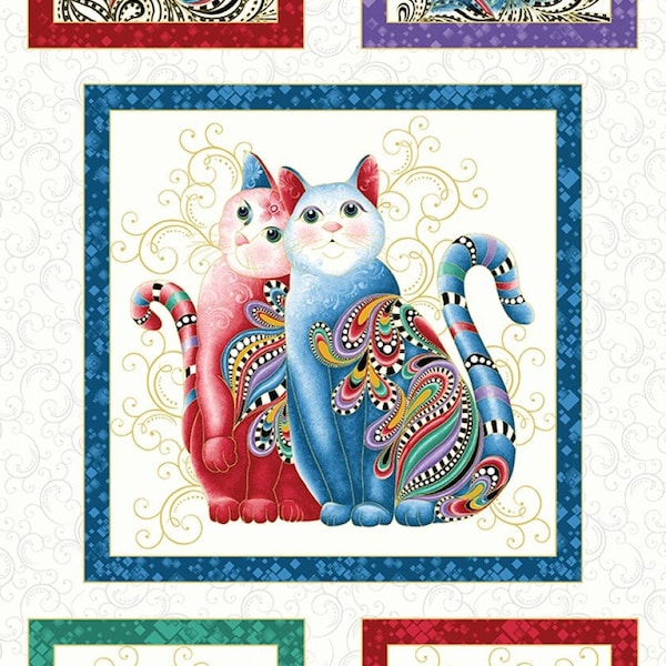 Cat Quilt Panel - Etsy