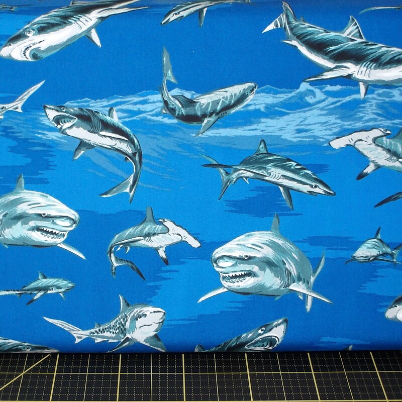 Shark Fabric - Etsy