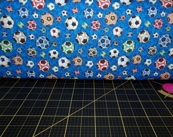 Soccer Fabric Soccer on Yellow by Landpenguin Youth Soccer Kids Sports ...
