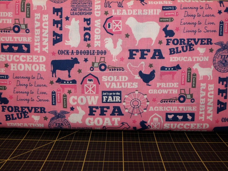 Riley Blake. FFA Forever Blue. FFA Main Pink - Etsy