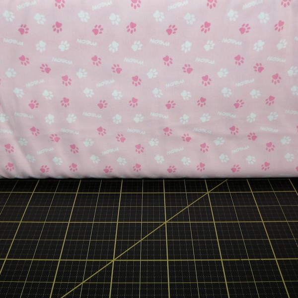 Pink Cat Fabric - Etsy
