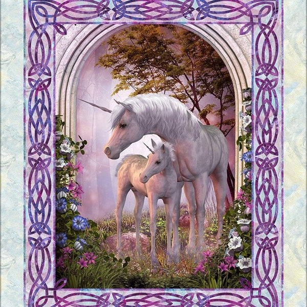 Unicorn Fabric Panel - Etsy