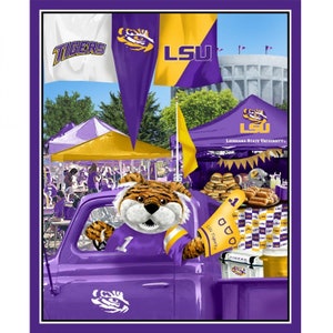 Sykel Enterprises. NCAA LSU Tigers Tailgate Panel 36 Inch Digitally ...