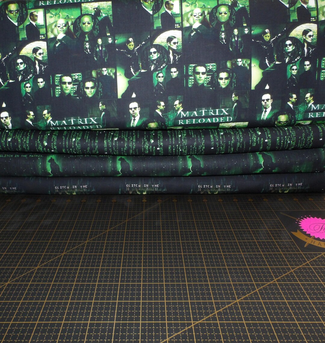 The Matrix Fat Quarter Bundle - 4 Piece the Matrix Movie FQ Set - 100% ...