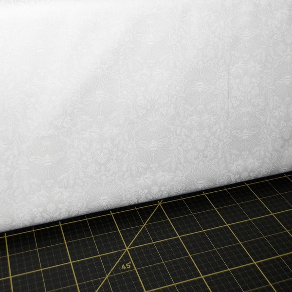 White Tonal Fabric - Etsy