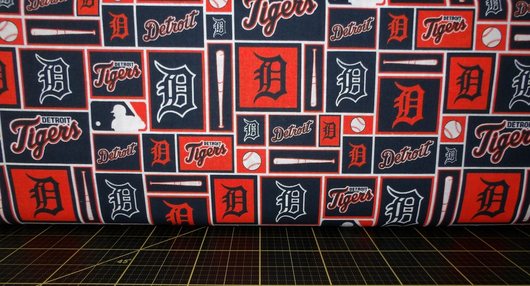 Fabric Traditions. MLB Detroit Tigers Patch, 56/58 Inches Wide - Etsy