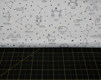 Zodiac Fabric Chintz Zodiac by Spellstone Zodiac Abstract - Etsy