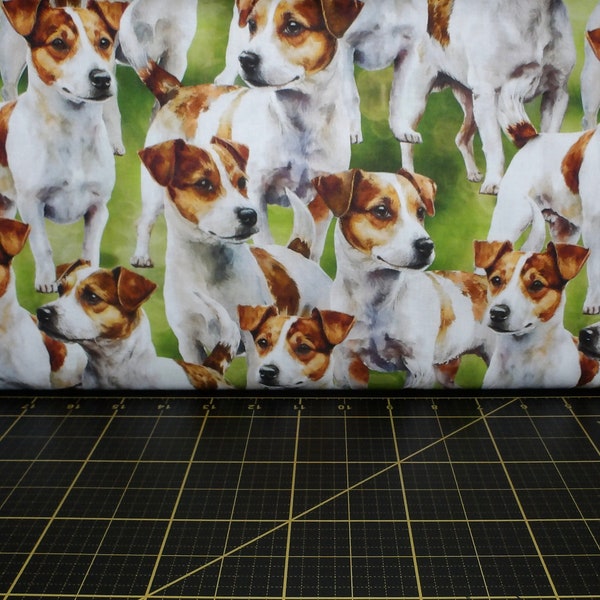 Jack Russell Fabric - Etsy