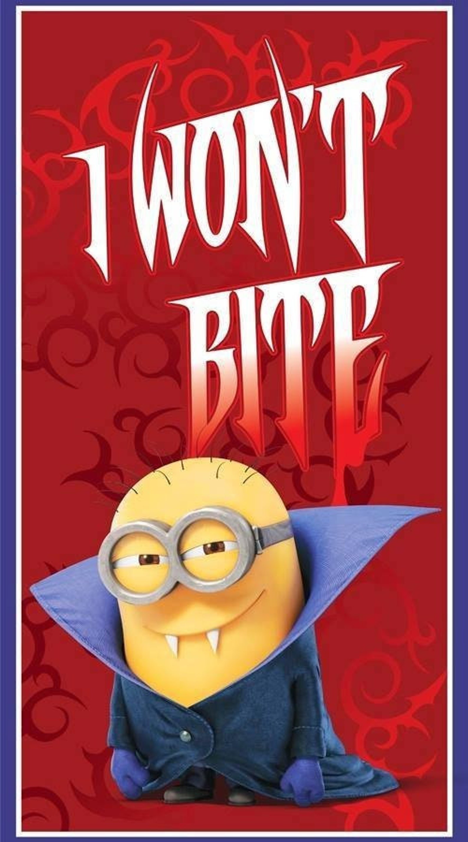 QT Fabrics. Despicable Me. Bite Me Panel 2/3 Yd - Halloween Minions ...