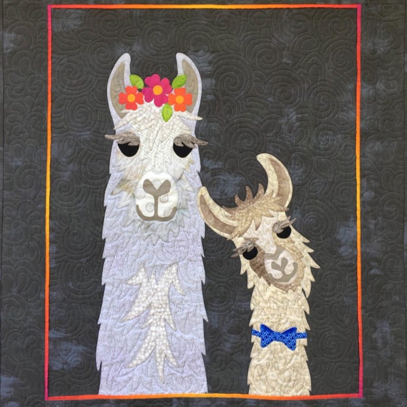 Llama Quilt Pattern - Etsy
