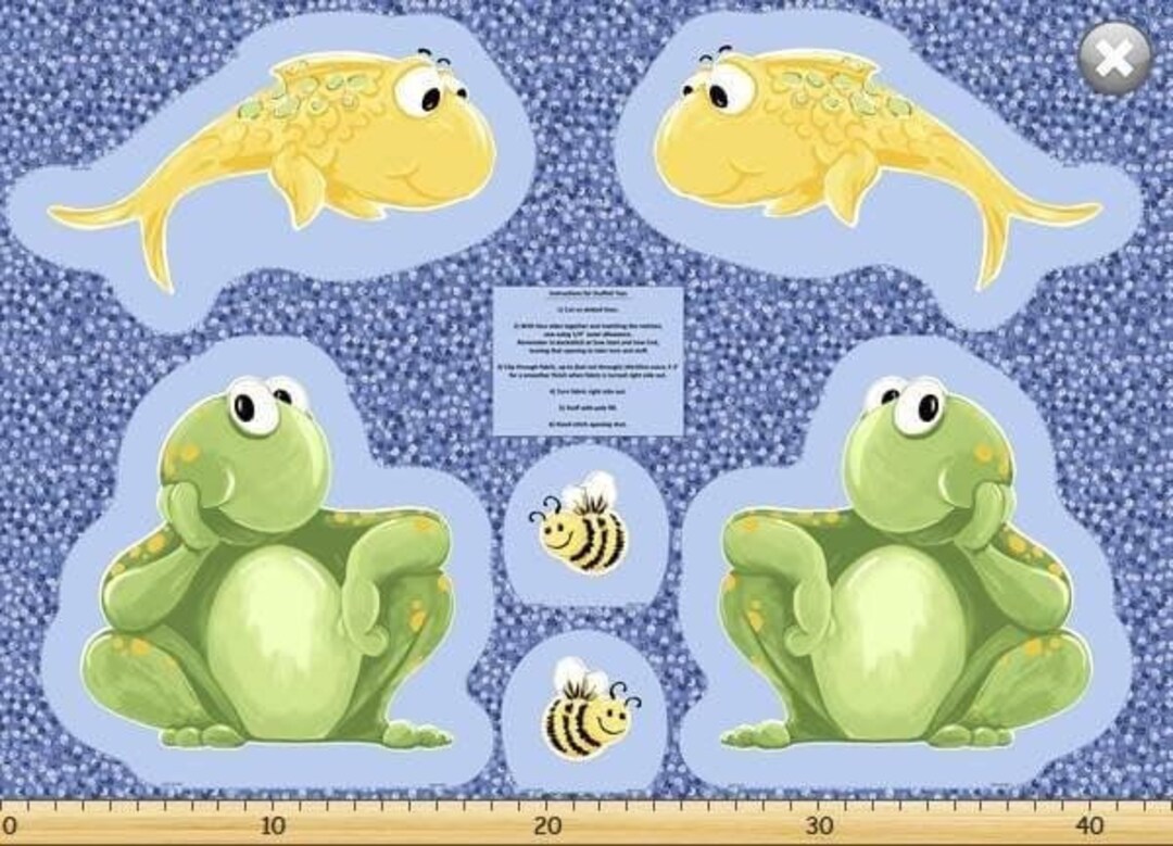Susybee. Paul Toy Cut-outs Panel Full Yard - Each Panel Makes a Fish ...