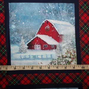 Northcott. Farmstead Friends. Horse Panel 28.5 Inch Red/multi DIGITAL ...