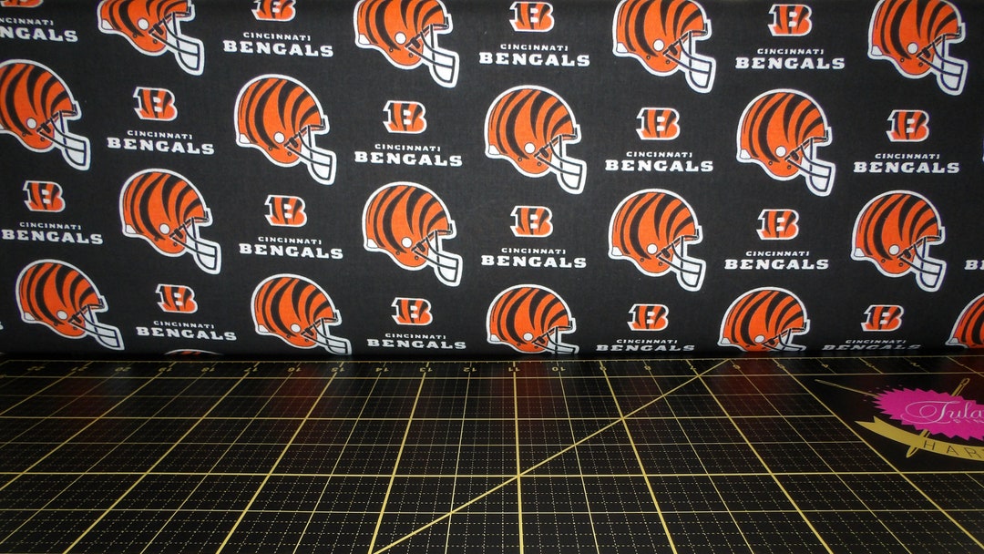 Fabric Traditions. NFL Cincinnati Bengals Allover NFL Cotton - Etsy