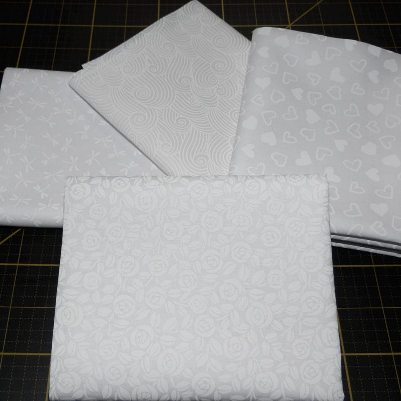 White Tonal Fabric - Etsy