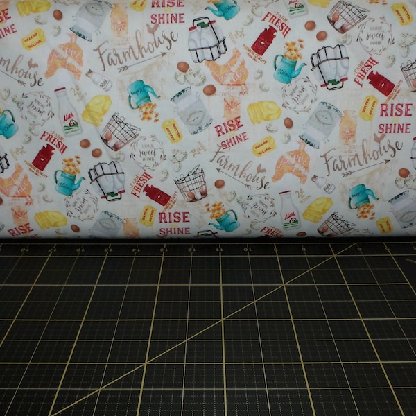 Text Print Fabric - Etsy