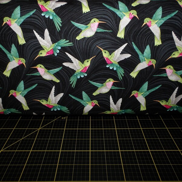 Hummingbird Fabric - Etsy