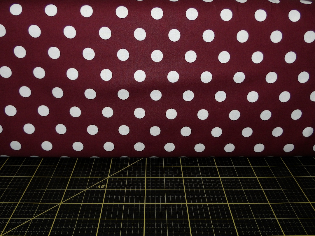 Moda. Dottie Medium Dots Burgundy - Etsy