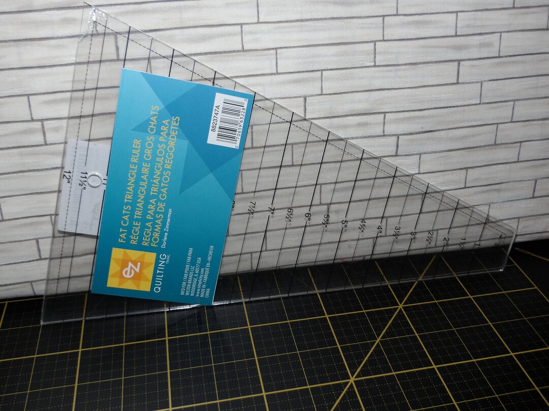 Fat Cats Acrylic Ruler - Designed by Darlene Zimmerman for Moda - Etsy
