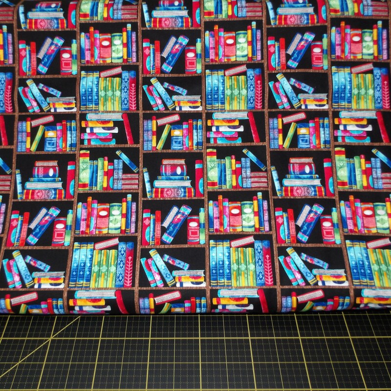 Library Book Fabric - Etsy