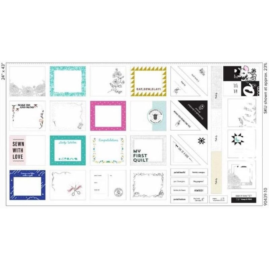 LAST PANEL - Figo Fabrics. Label Panel. Quilt Labels 2/3 Yd - Figo is a ...