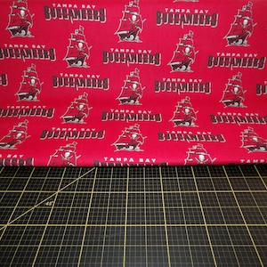 Fabric Traditions. NFL Tampa Bay Buccaneers Logo 58/60 Wide - Etsy
