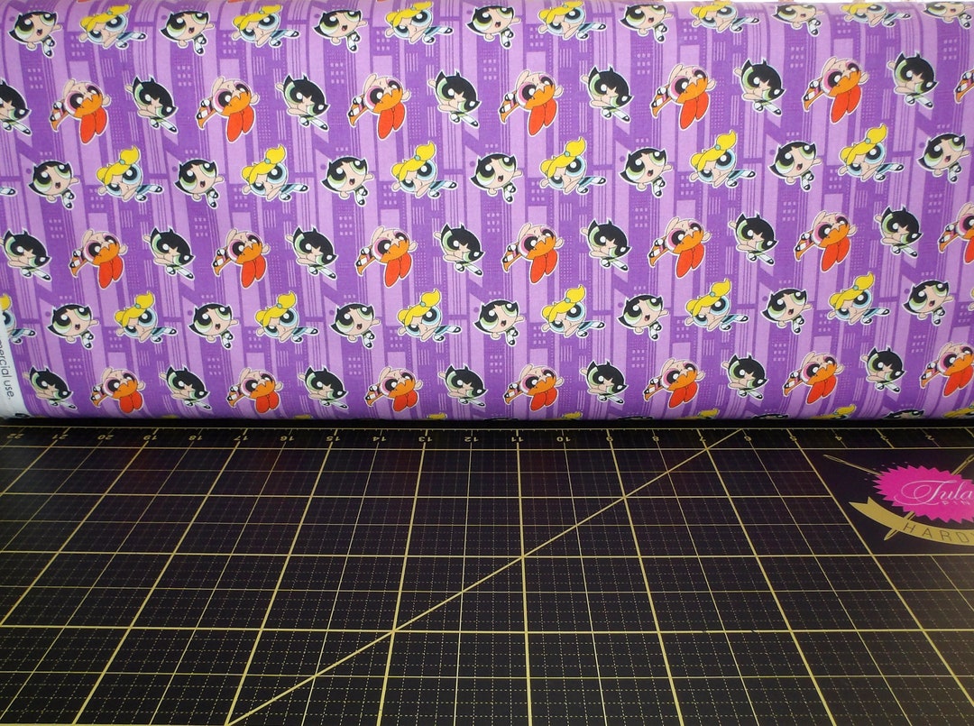 Camelot Fabrics. the Powerpuff Girls Fighting Crime Purple - Etsy