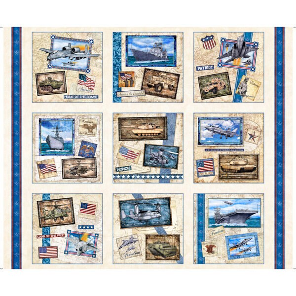 Military Quilt Panel - Etsy