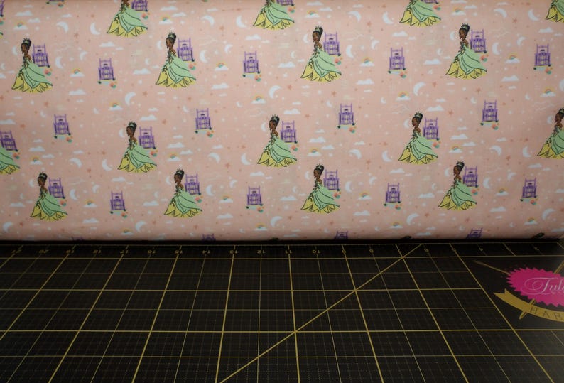 Camelot Fabrics. Disney Heart of a Princess. Tiana Coral - Etsy