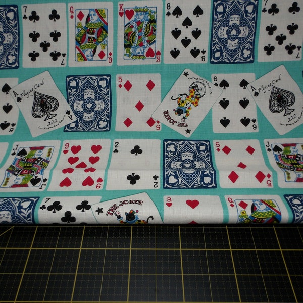 Playing Cards Fabric - Etsy